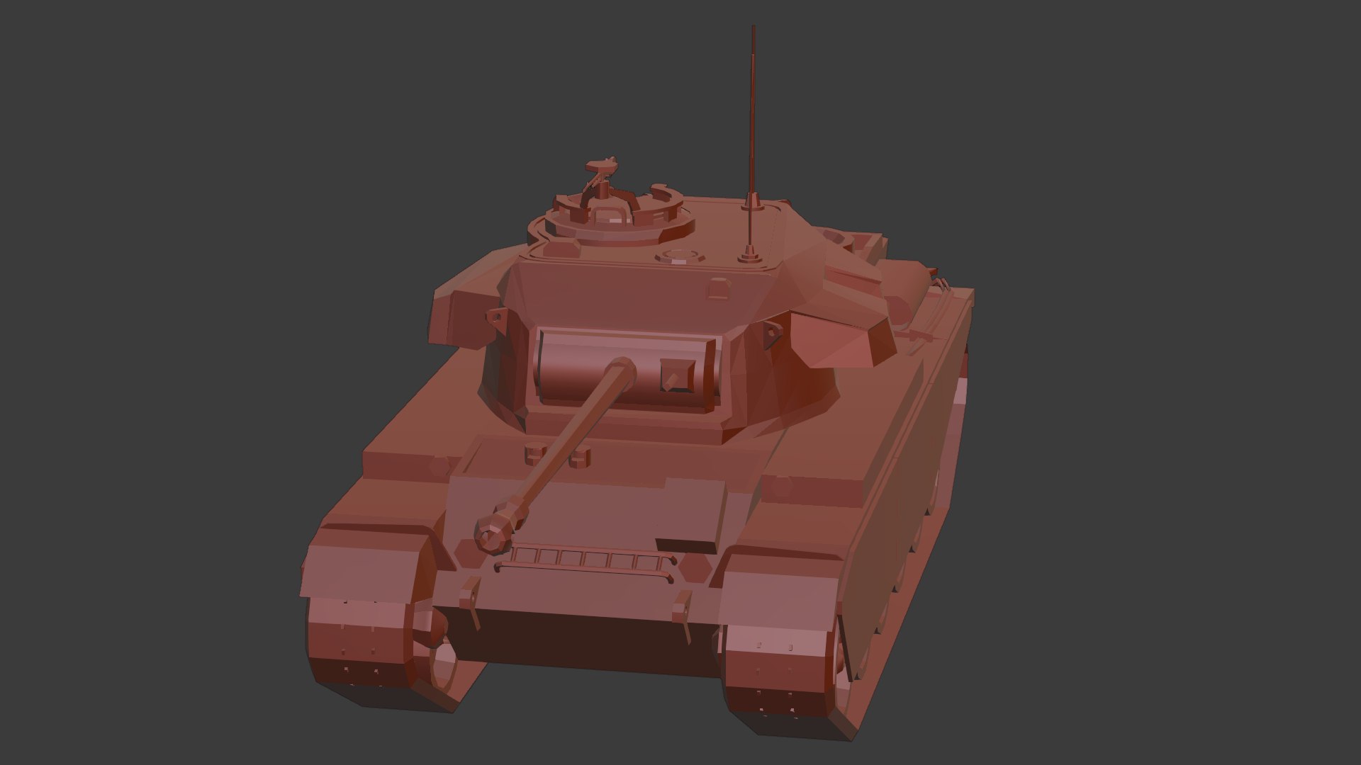 Free Centurion Tank Mk5 - British Cold War MBT 3D Model Free Low-poly ...