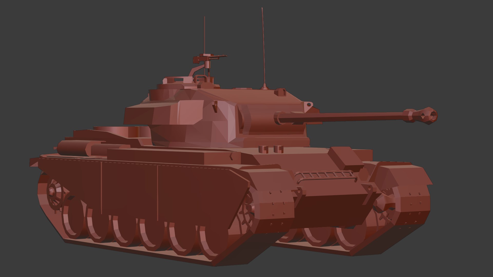 Free Centurion Tank Mk5 - British Cold War MBT 3D Model Free Low-poly ...