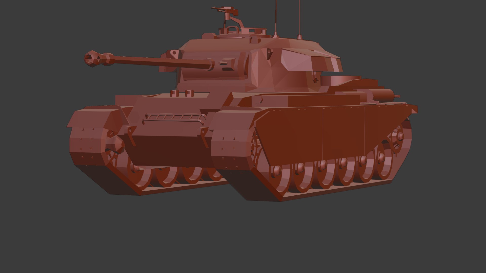 Free Centurion Tank Mk5 - British Cold War MBT 3D Model Free Low-poly ...