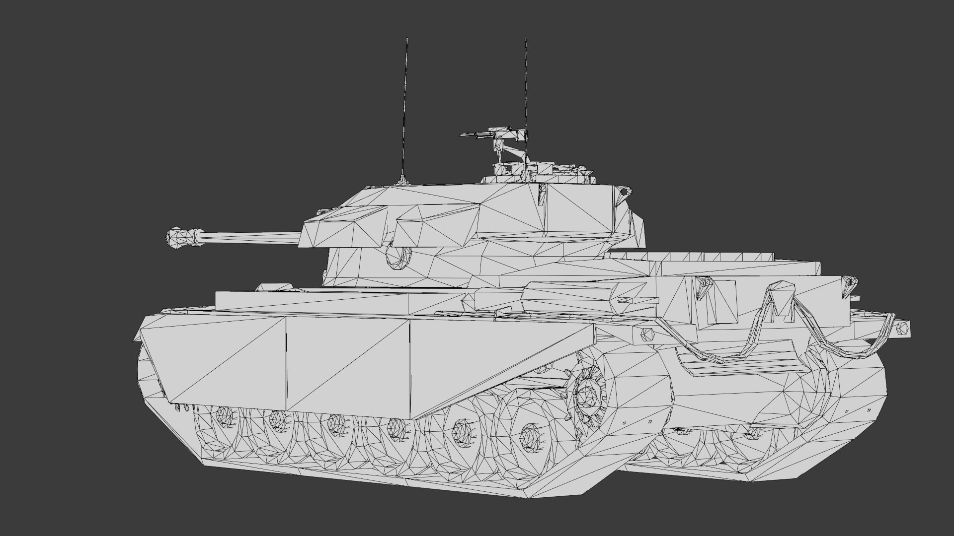 Free Centurion Tank Mk5 - British Cold War MBT 3D Model Free Low-poly 3D Model 3D Model ...