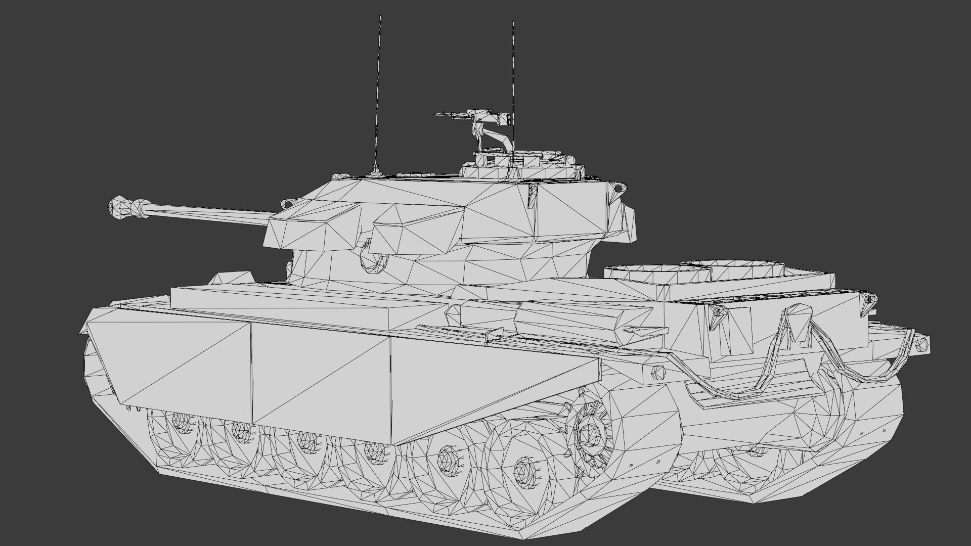 Free Centurion Tank Mk5 - British Cold War MBT 3D Model Free Low-poly ...