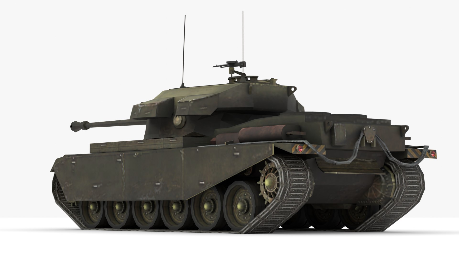 Free Centurion Tank Mk5 - British Cold War MBT 3D Model Free Low-poly ...