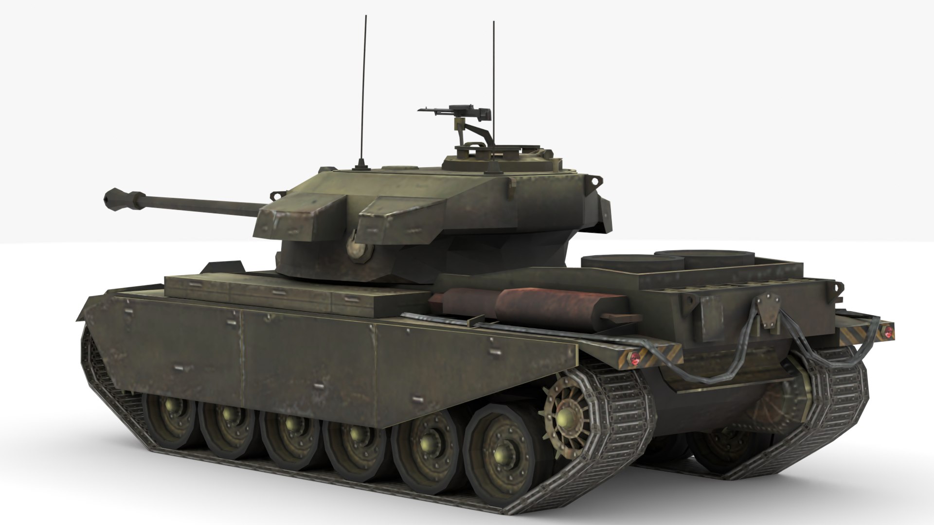Free Centurion Tank Mk5 - British Cold War MBT 3D Model Free Low-poly ...