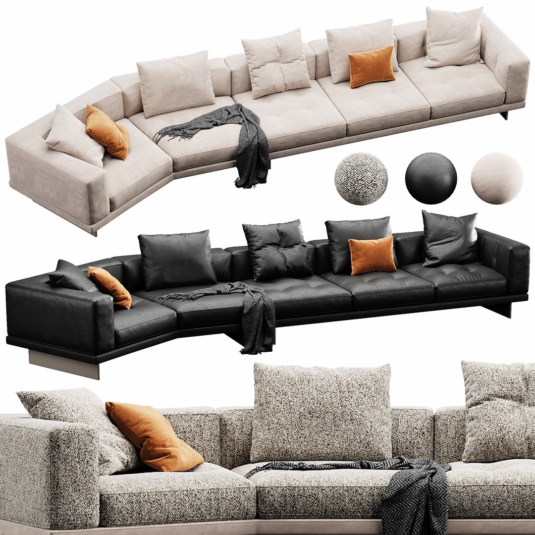 Minotti Dylan Set 01 3D model - TurboSquid 2171572