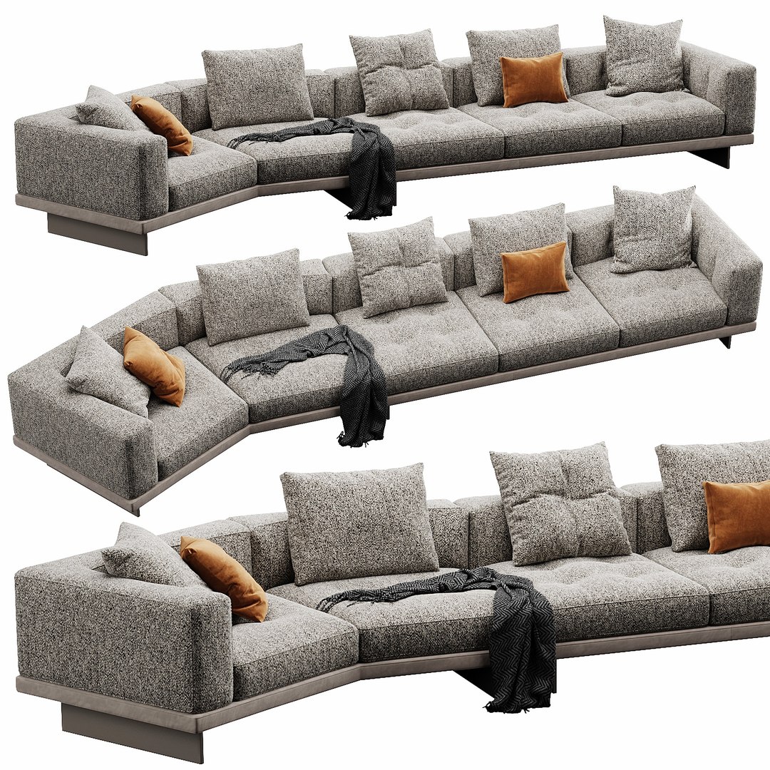 Minotti Dylan Set 01 3D model - TurboSquid 2171572