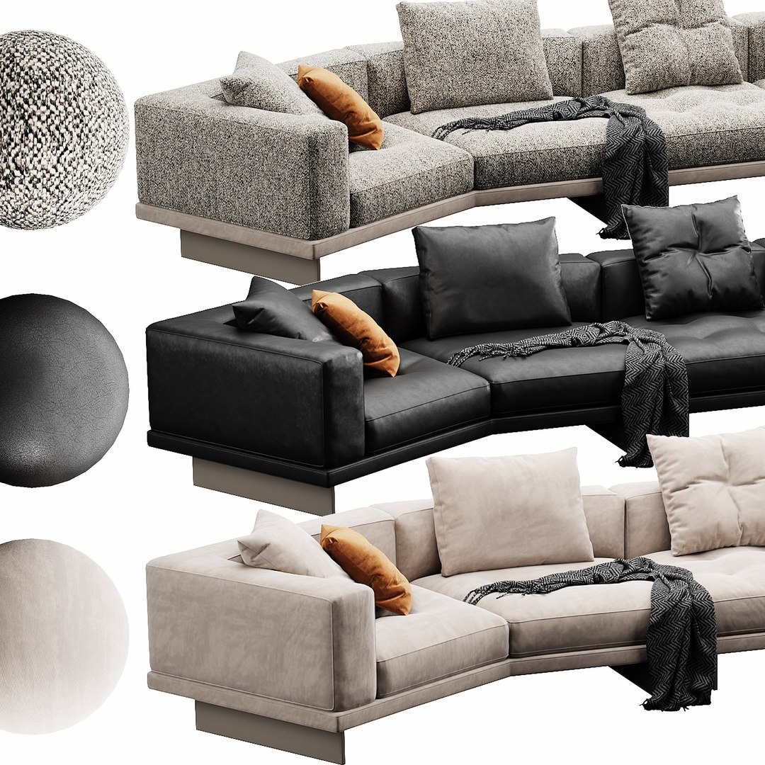 Minotti Dylan Set 01 3D model - TurboSquid 2171572