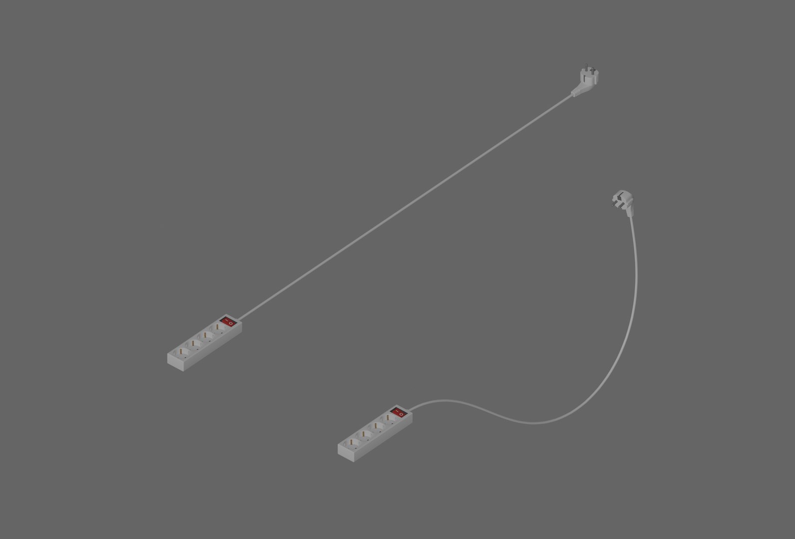 Power Strip 3D Model - TurboSquid 2470748