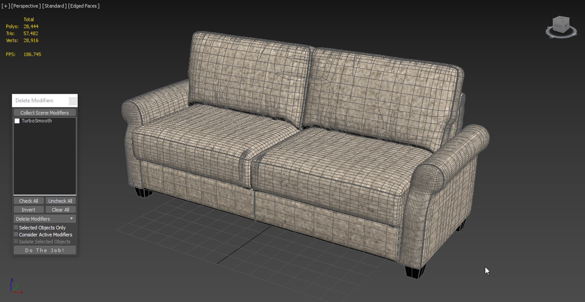 3D model ZINUS Josh Sofa Couch - TurboSquid 2081726