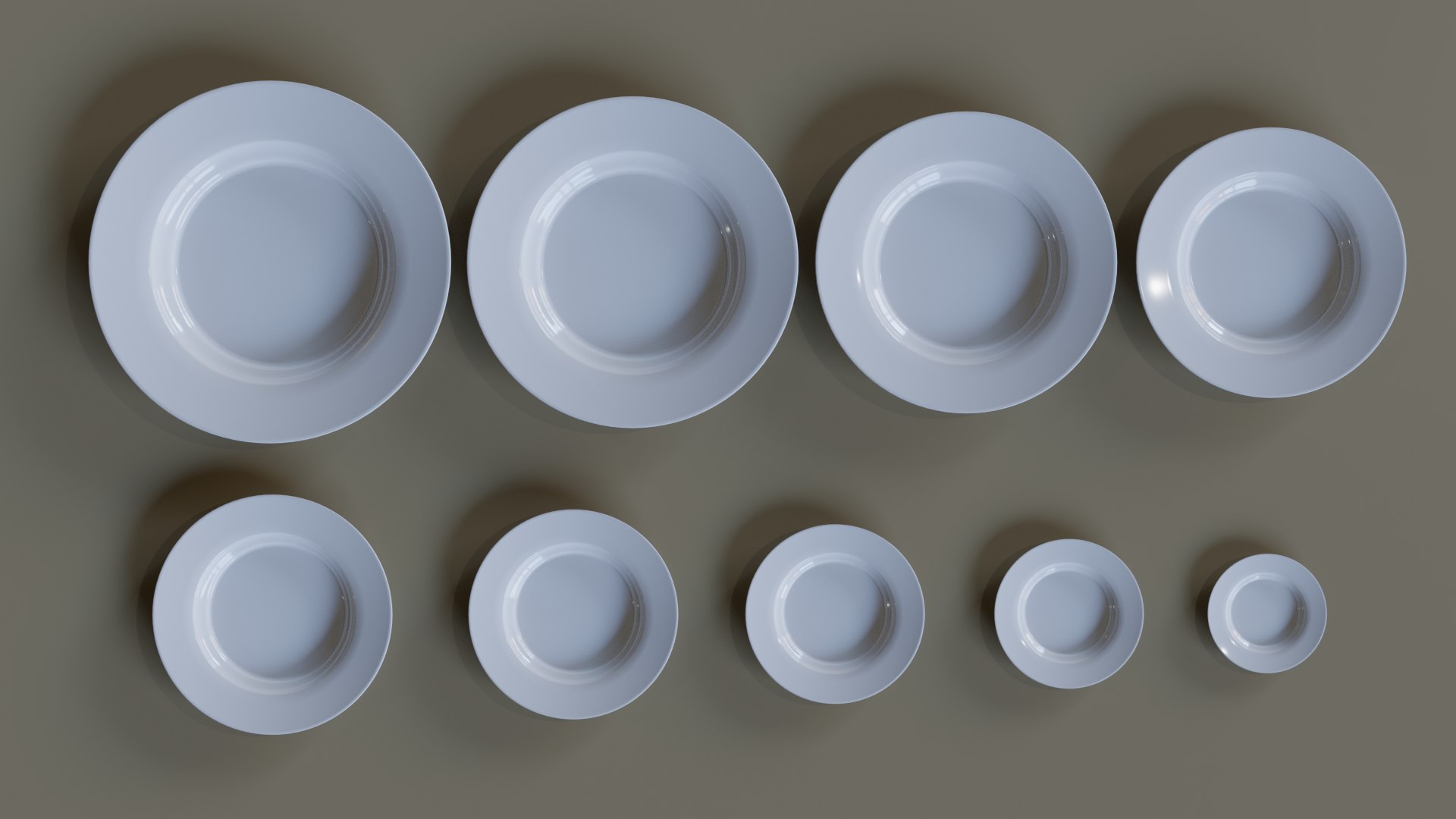 White deep plate presentation 3D model - TurboSquid 1400689
