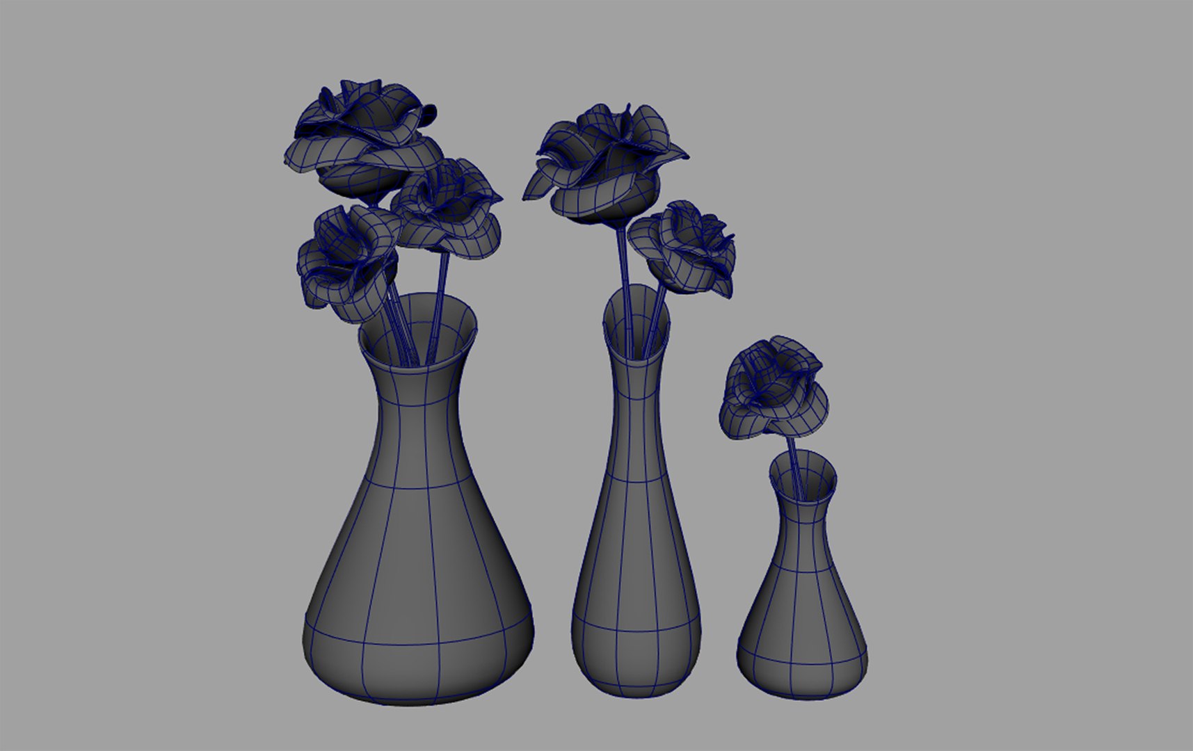 Flower Vase - Roses 3D Model - TurboSquid 2042848