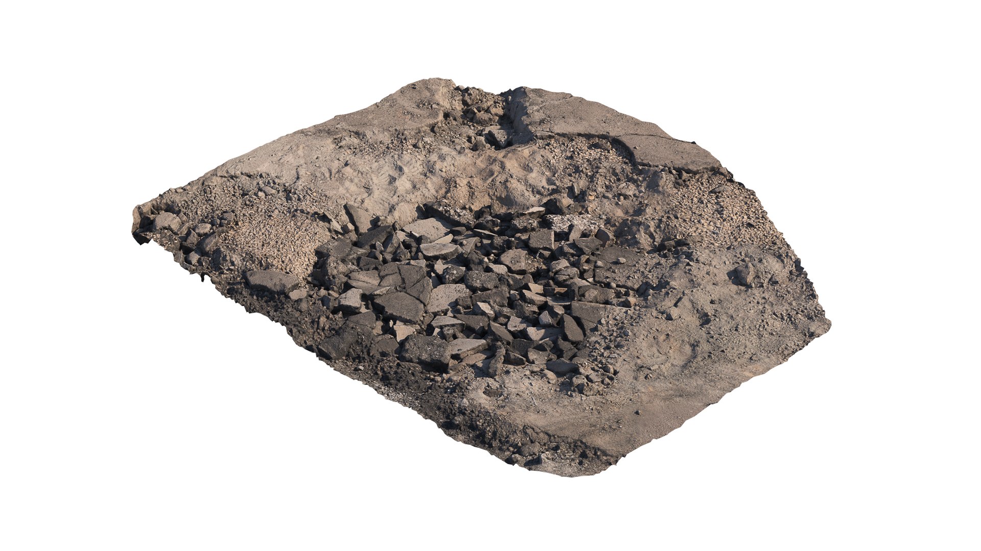 Broken Asphalt 3D - TurboSquid 1909698