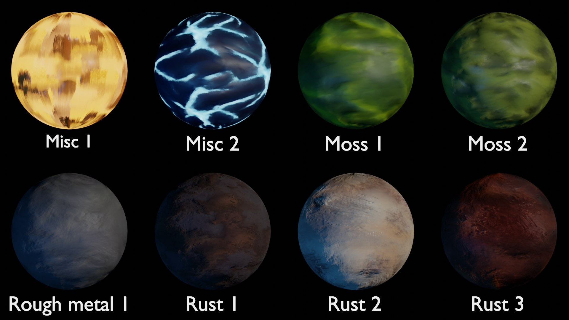 3D 64 Hand Painted Tileable Materials Model - TurboSquid 1989751