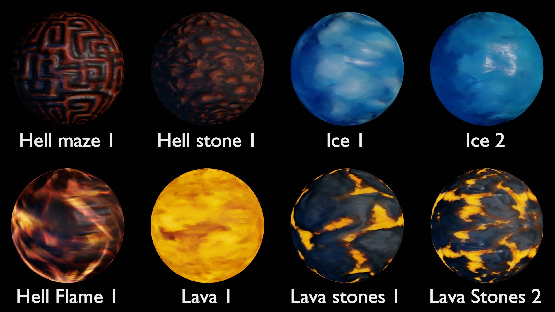 3D 64 Hand Painted Tileable Materials Model - TurboSquid 1989751