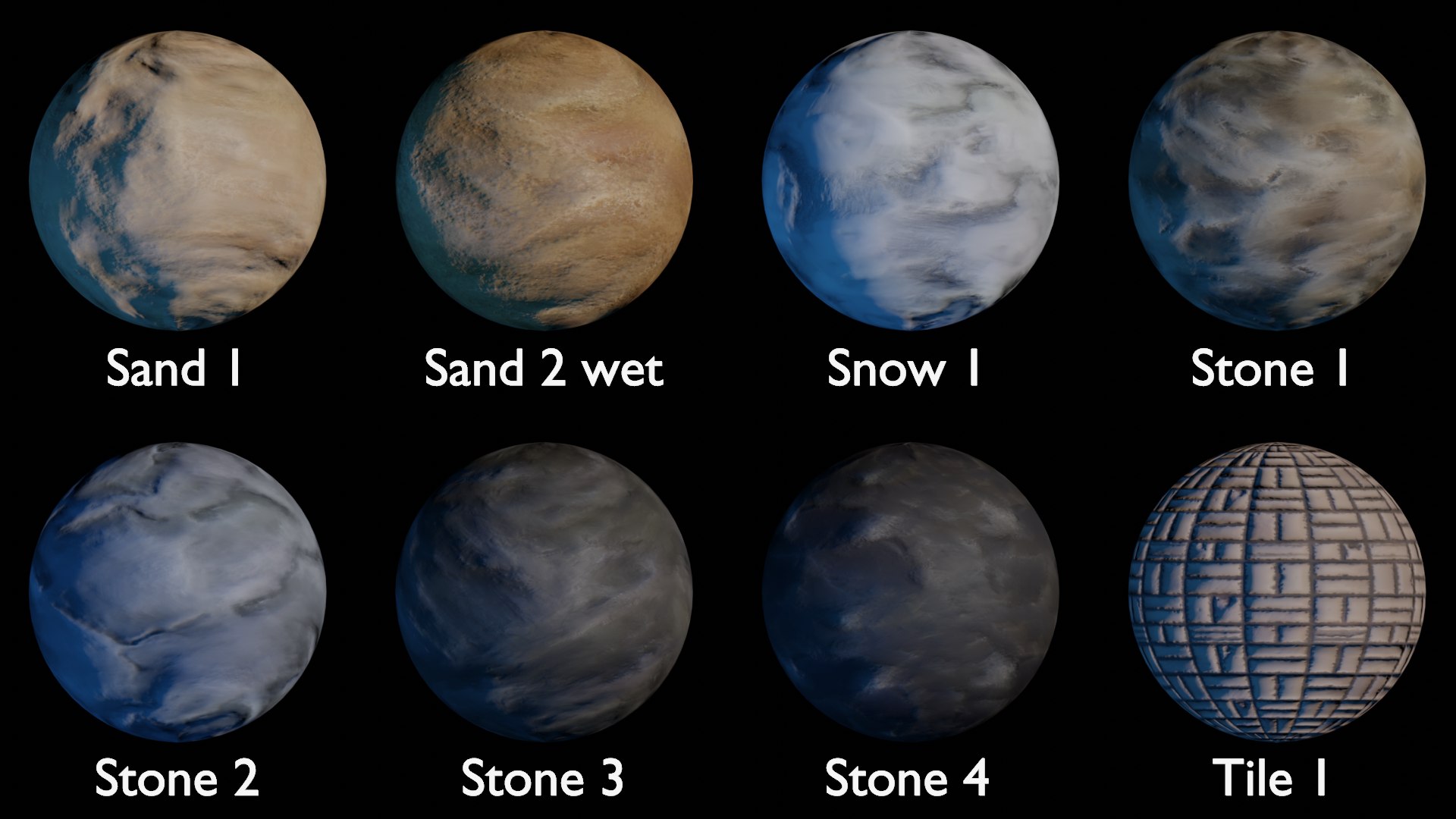 3D 64 Hand Painted Tileable Materials Model - TurboSquid 1989751