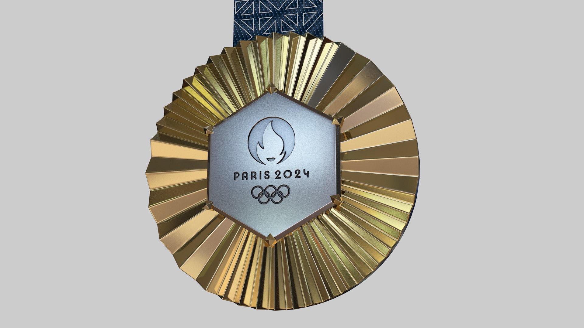 3D Paris 2024 Olympic Gold Medal - TurboSquid 2244745