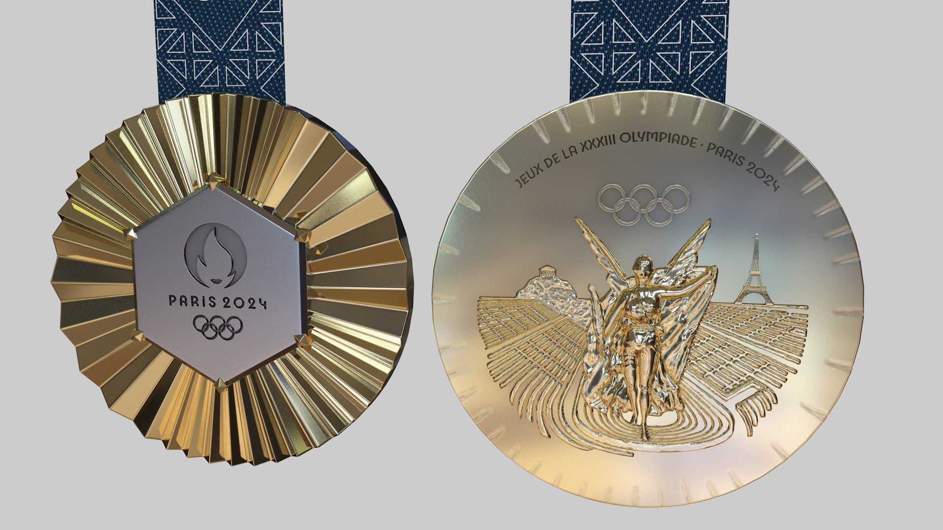 3D Paris 2024 Olympic Gold Medal - TurboSquid 2244745
