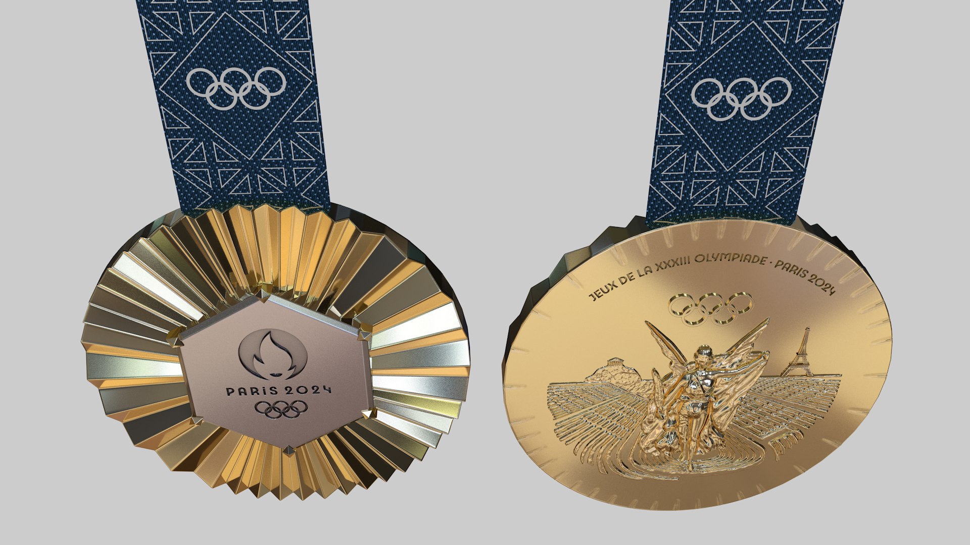 3D Paris 2024 Olympic Gold Medal - TurboSquid 2244745