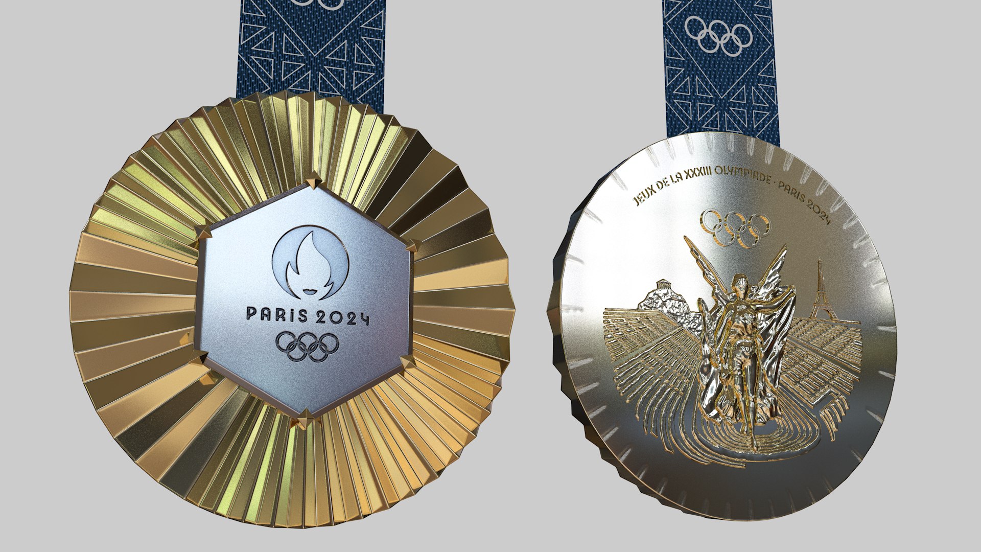 3D Paris 2024 Olympic Gold Medal - TurboSquid 2244745