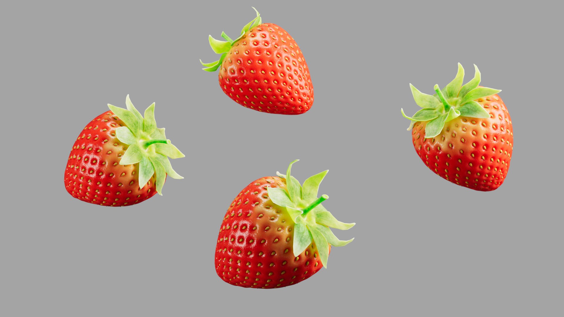 Strawberry Model - TurboSquid 2195026