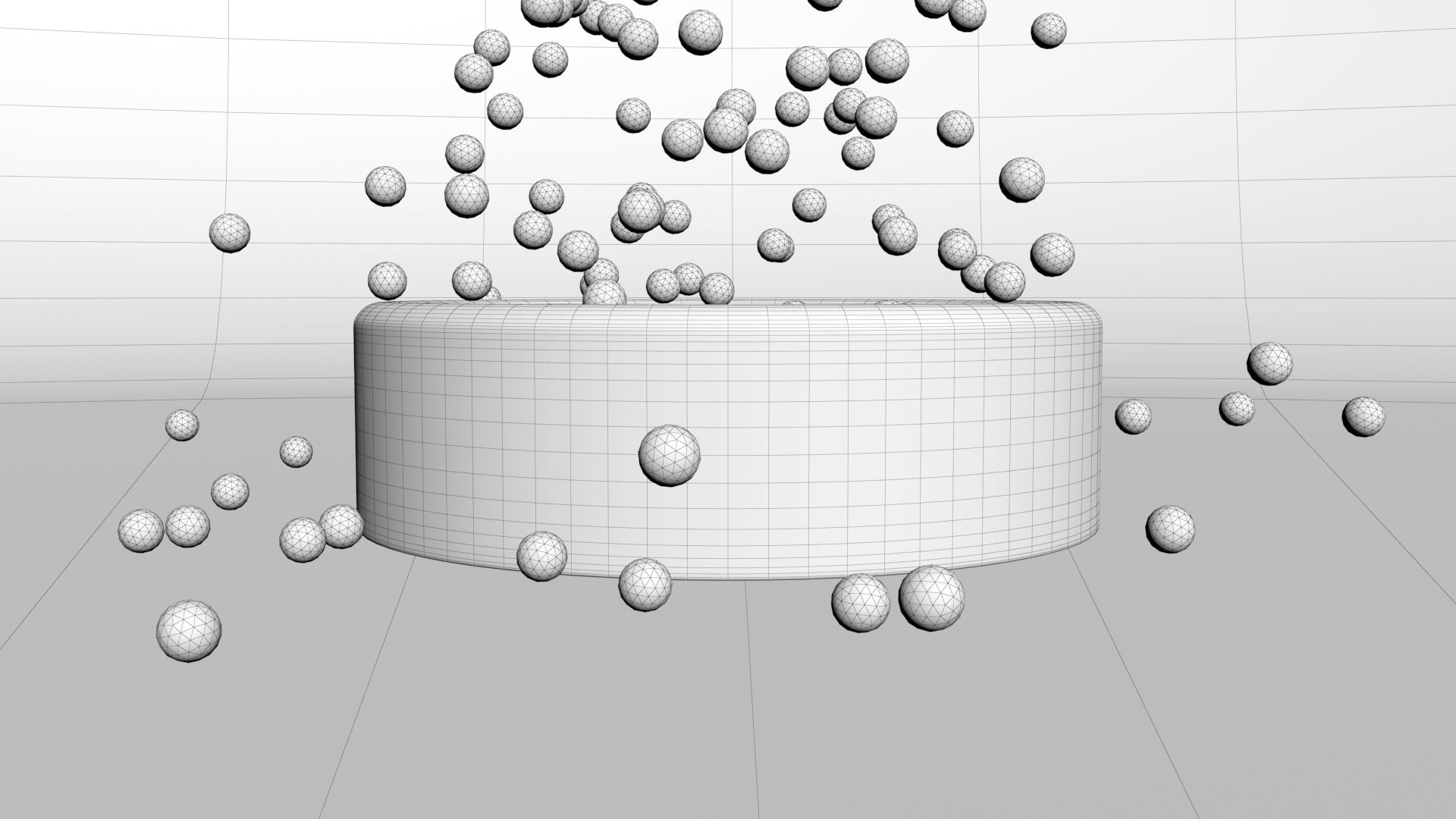 3D model balls falling pool - TurboSquid 1492511