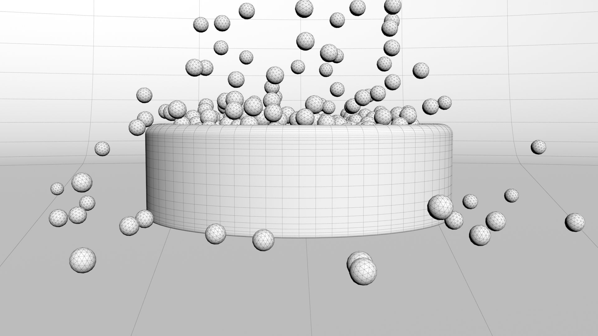 3D model balls falling pool - TurboSquid 1492511