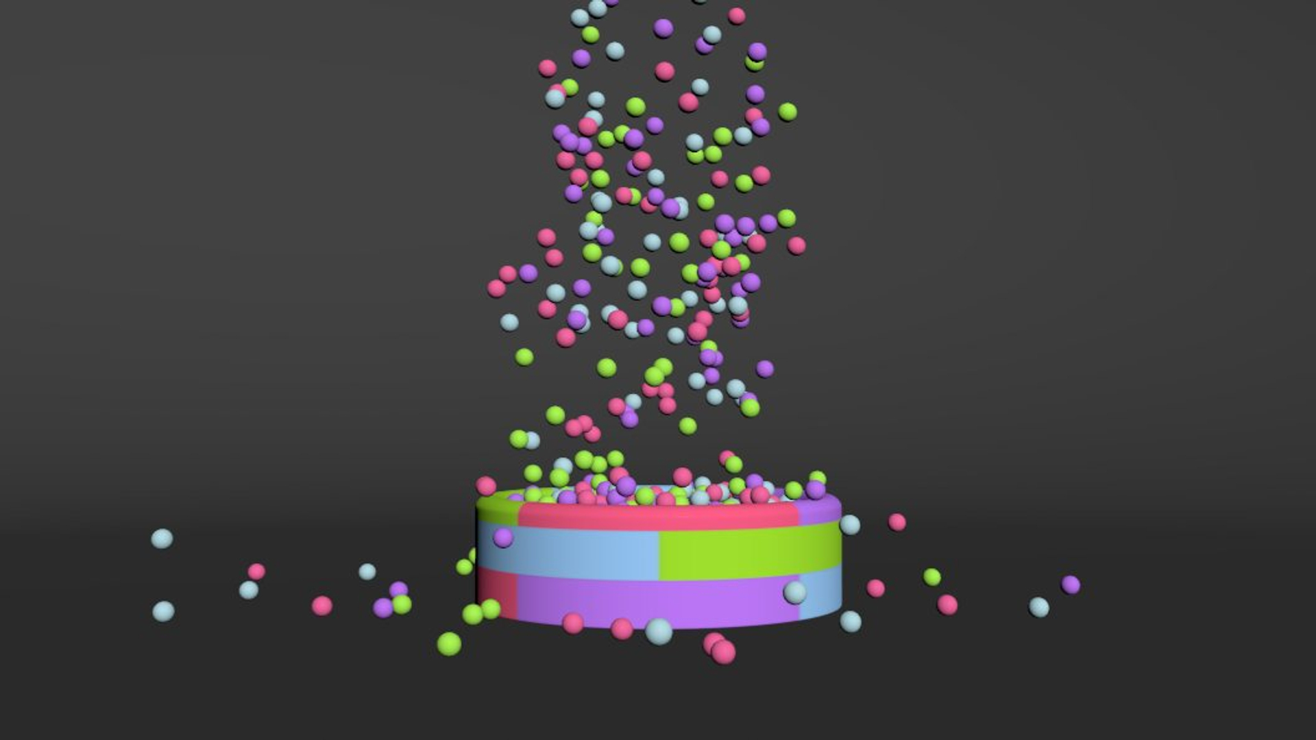 3D model balls falling pool - TurboSquid 1492511