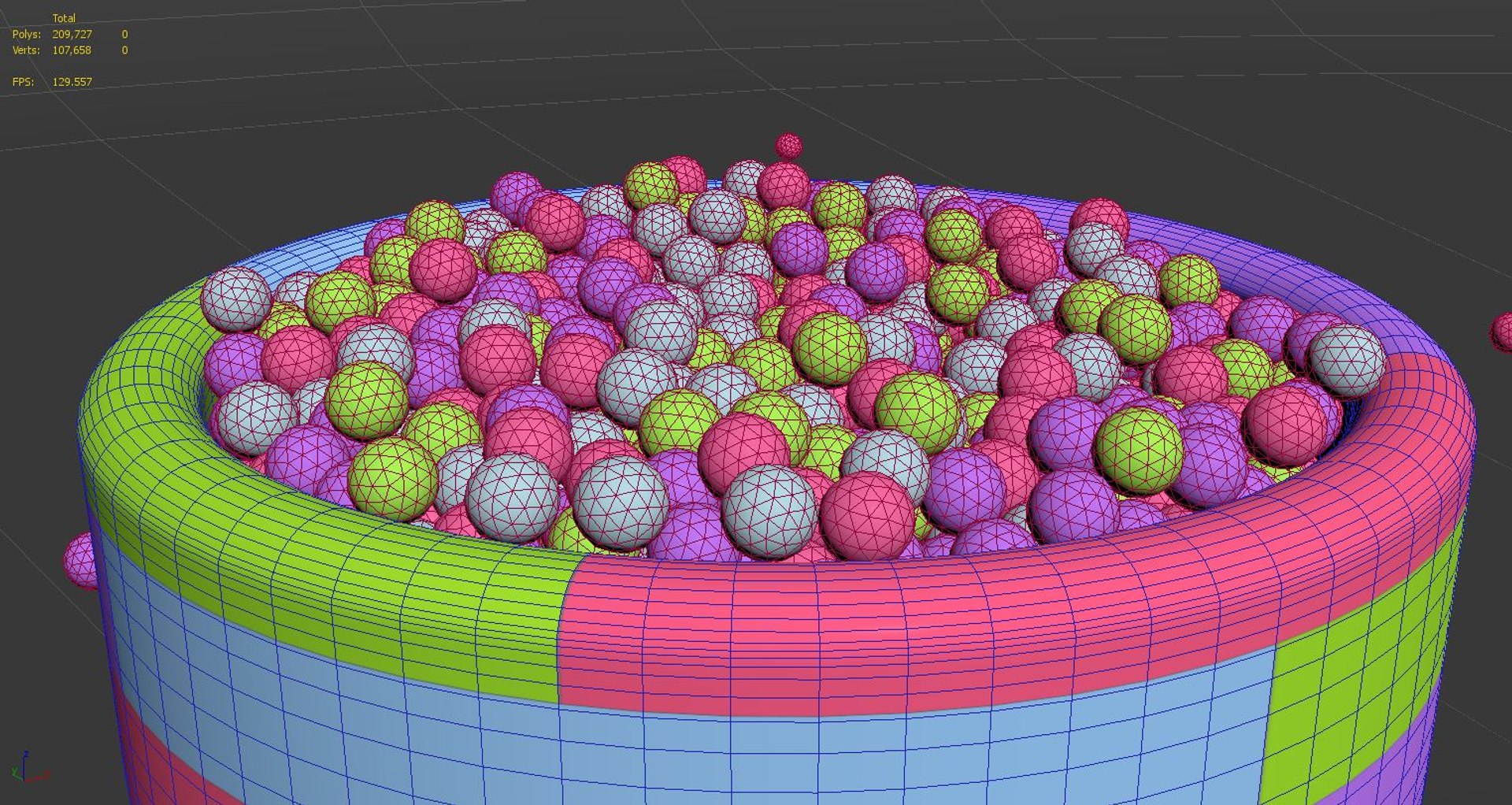 3D model balls falling pool - TurboSquid 1492511