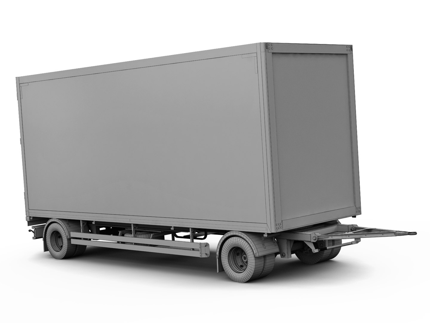 Box Trailer 3d Model