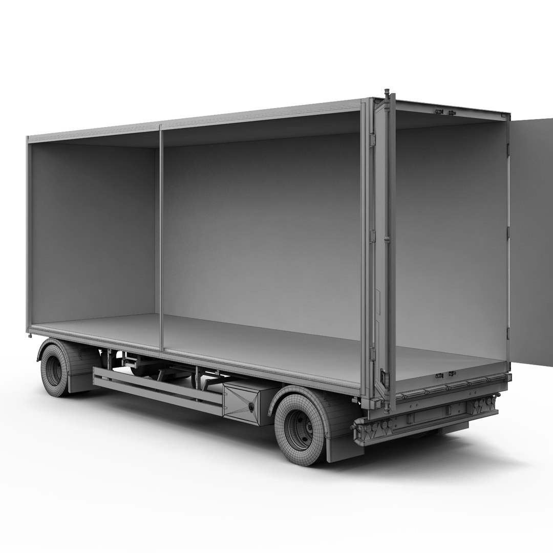 Box Trailer 3d Model
