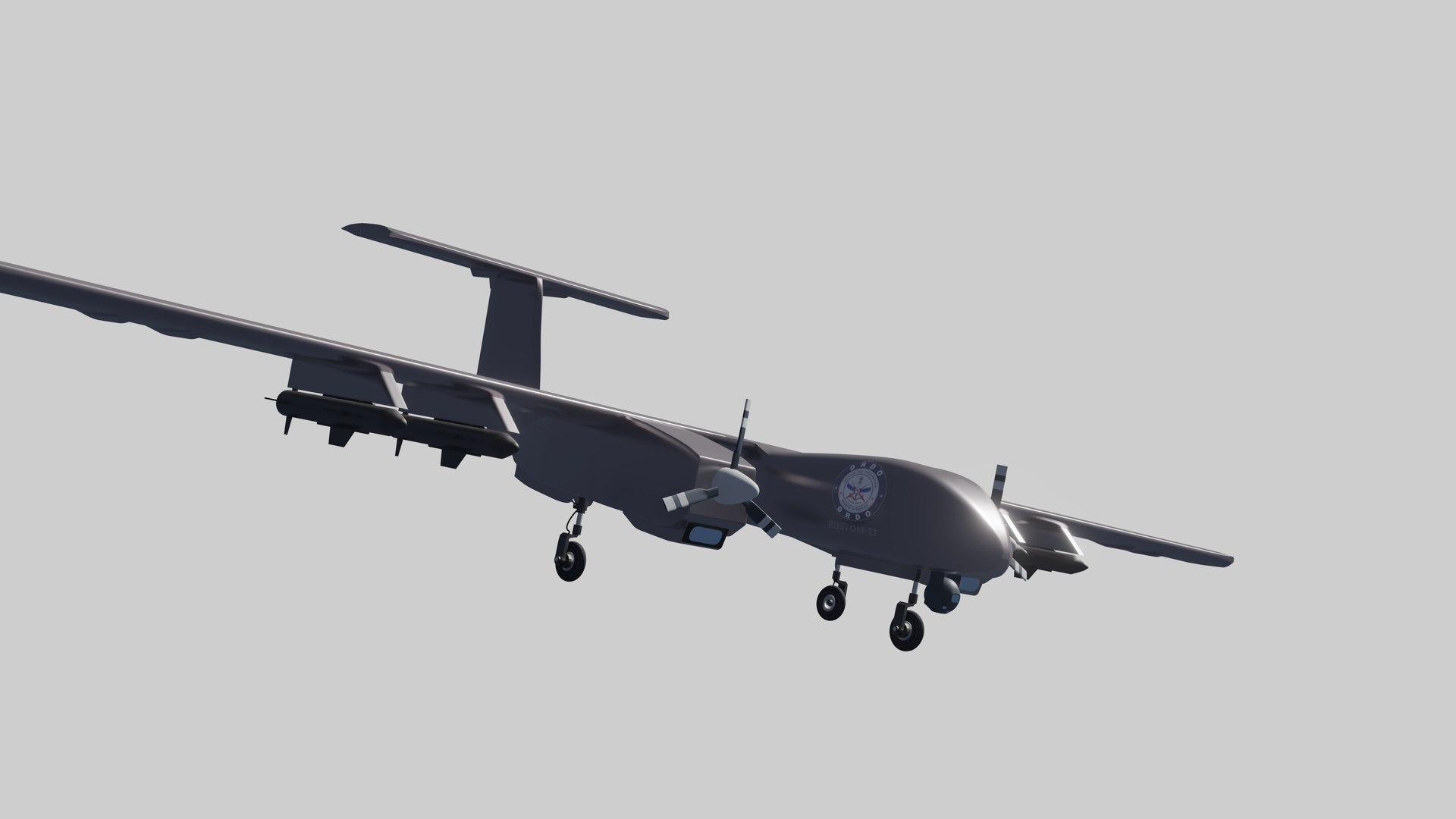 3D Drdo Rustom Vehicle Uav - TurboSquid 1447566