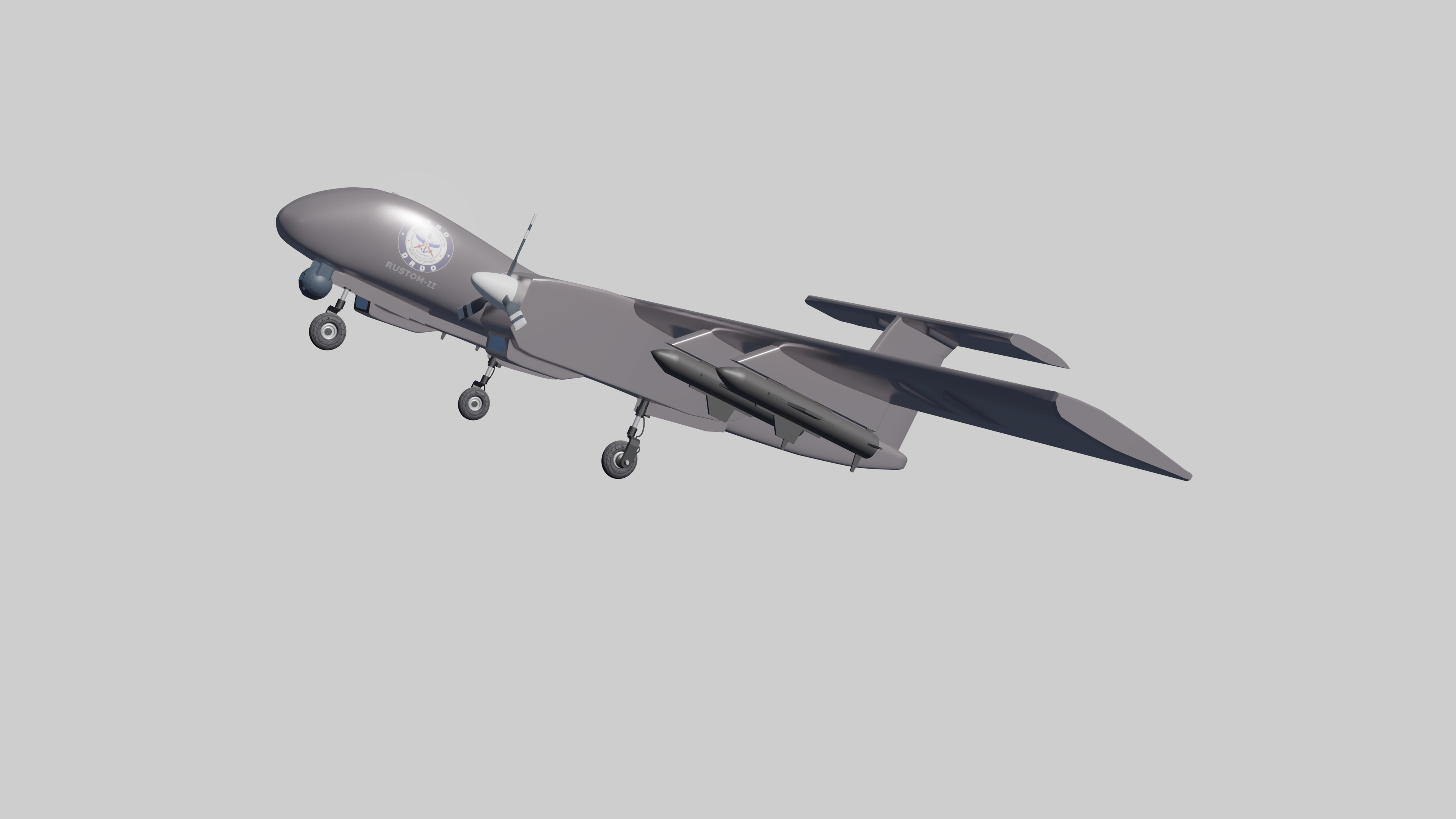 3D drdo rustom vehicle uav - TurboSquid 1447566