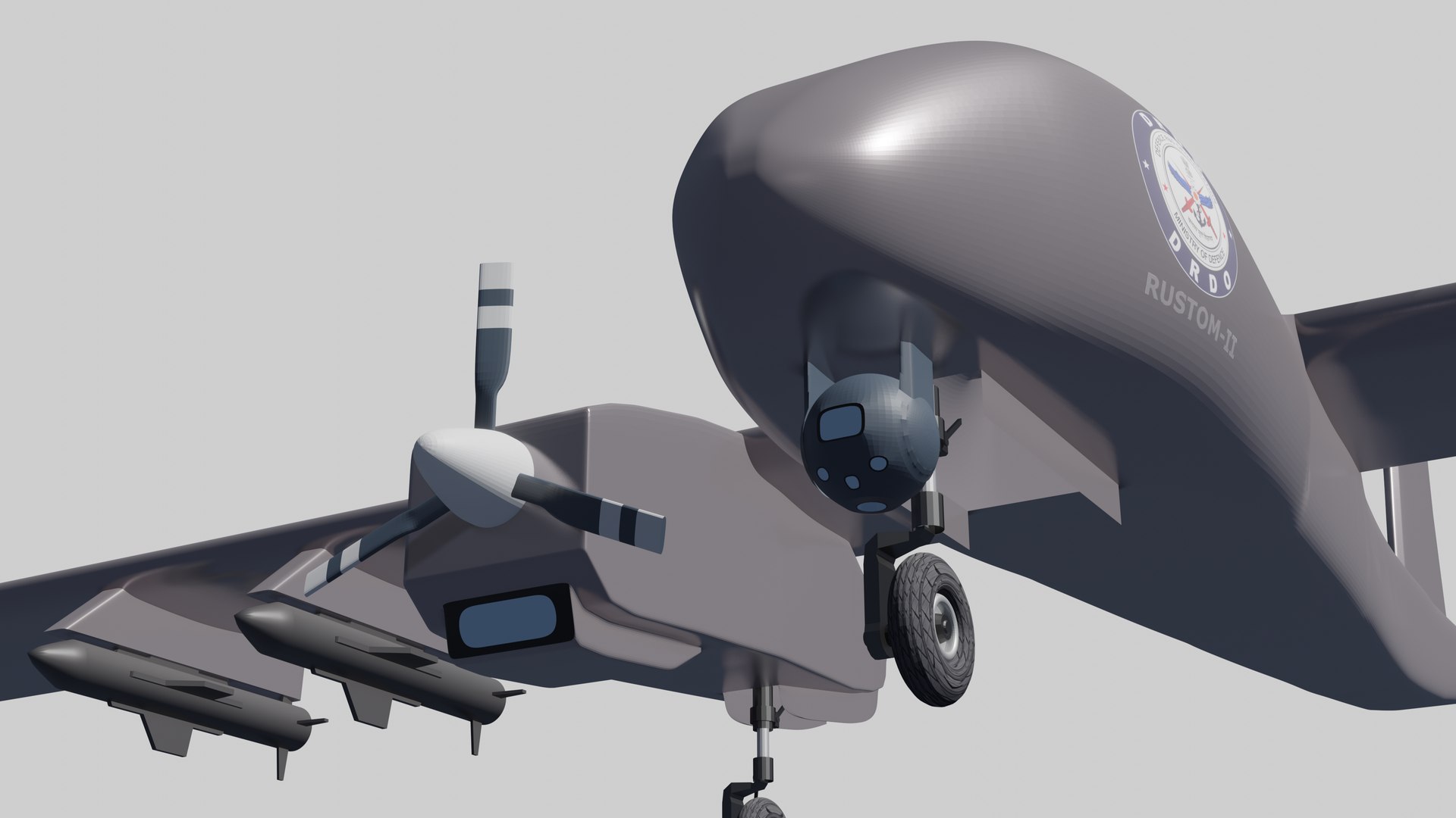 3D Drdo Rustom Vehicle Uav - TurboSquid 1447566