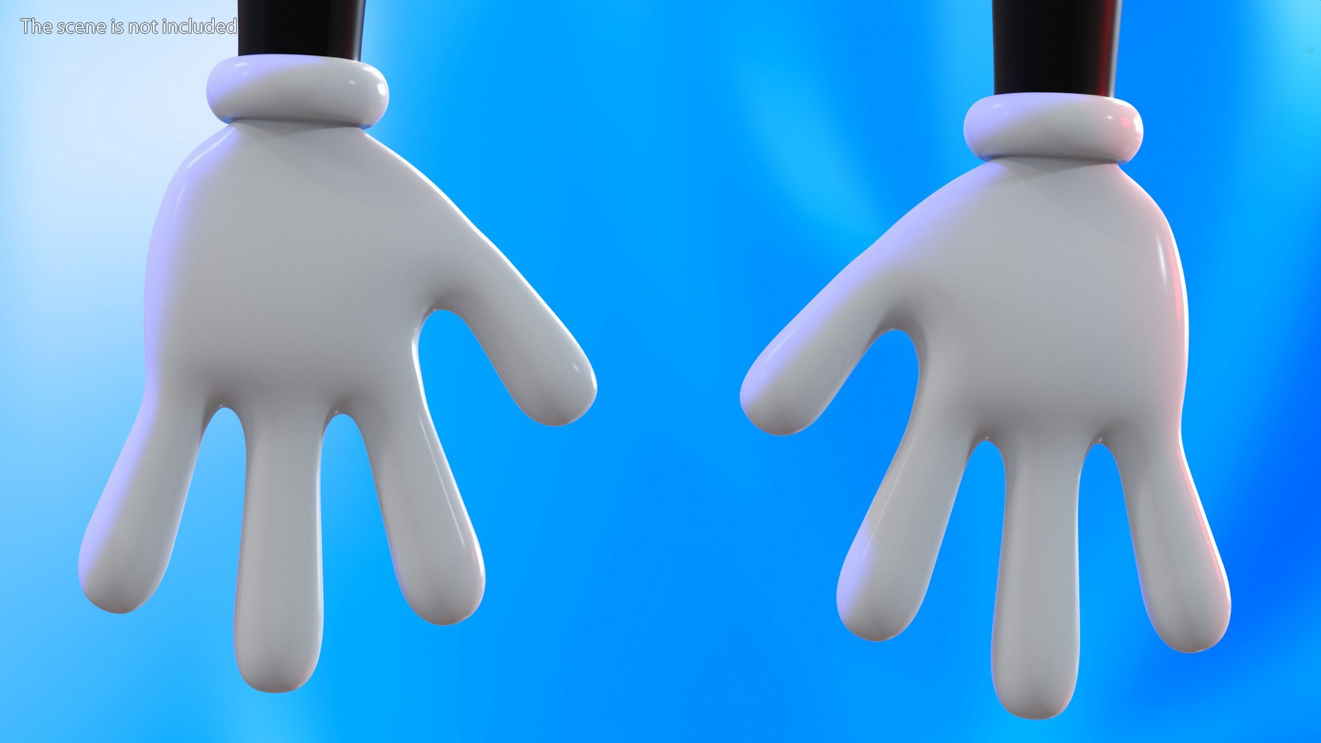 Cartoon Hands In Gloves Rigged For Modo Model - TurboSquid 1989567