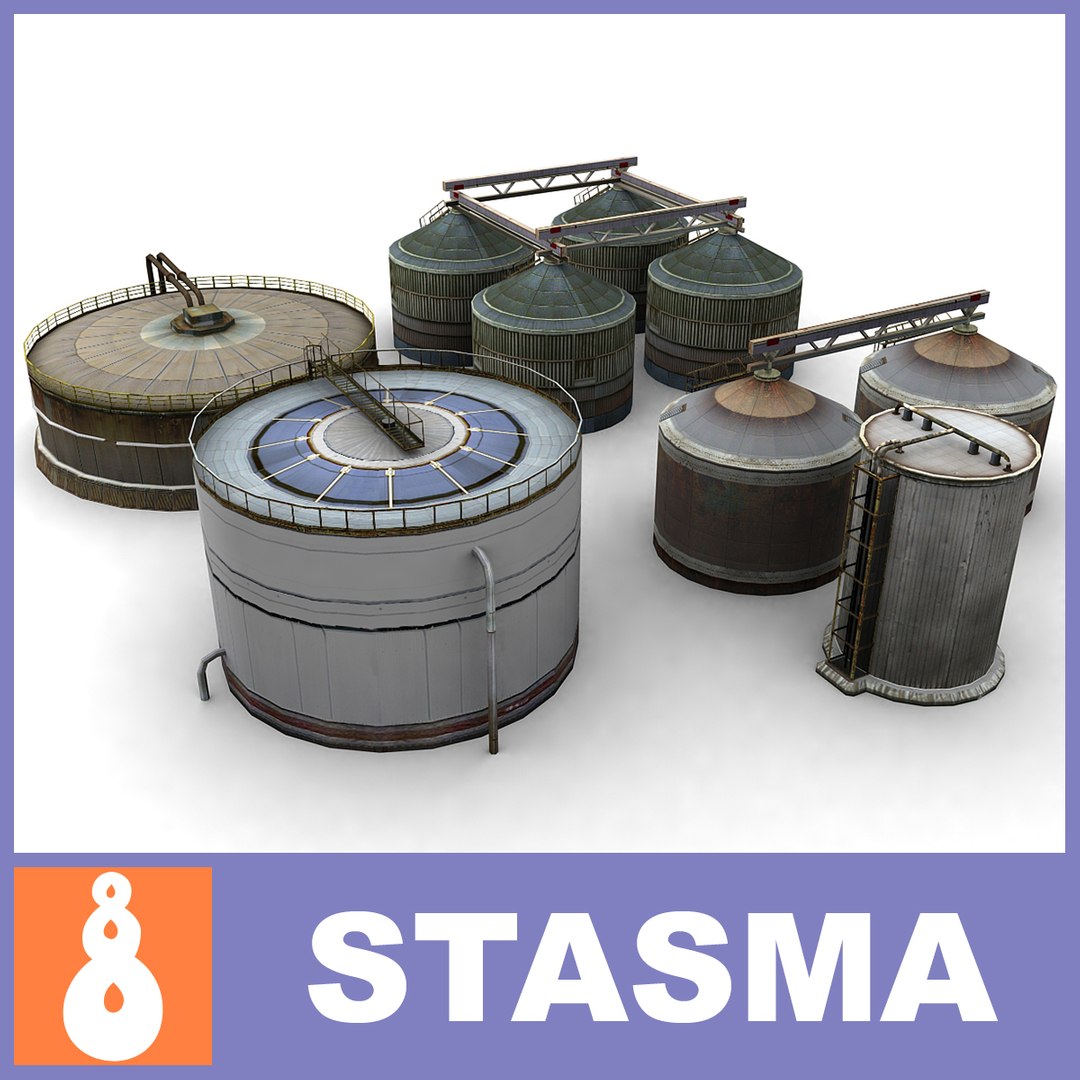 3d Model Of Chemical Plant