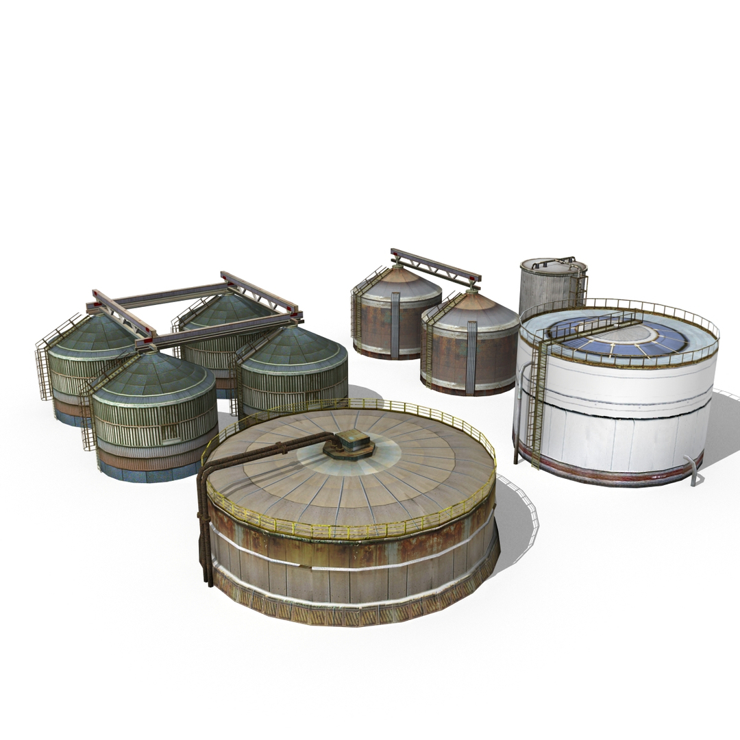 3d Model Of Chemical Plant