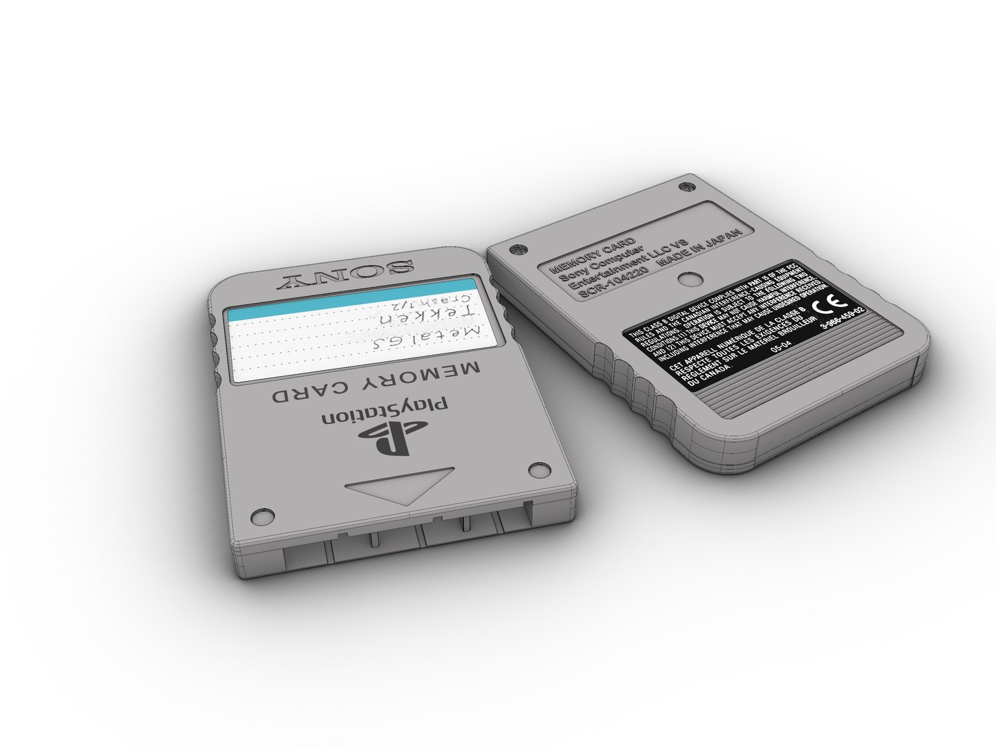 3D PSX Memory Card Model - TurboSquid 2416822