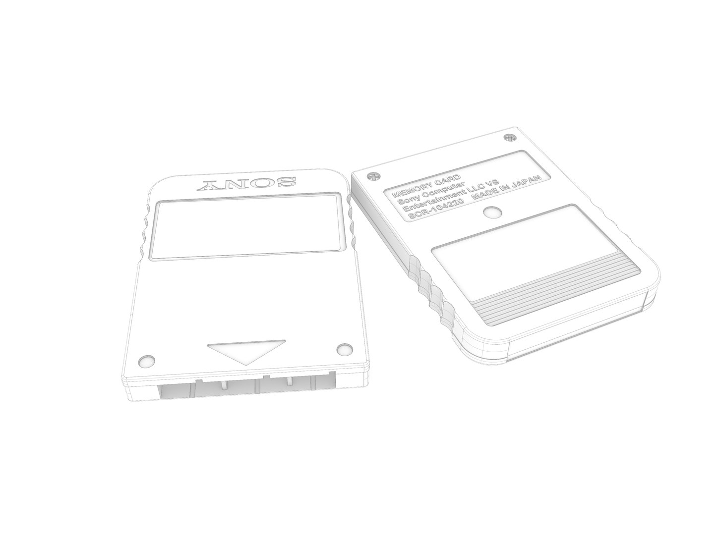 3D PSX Memory Card Model - TurboSquid 2416822