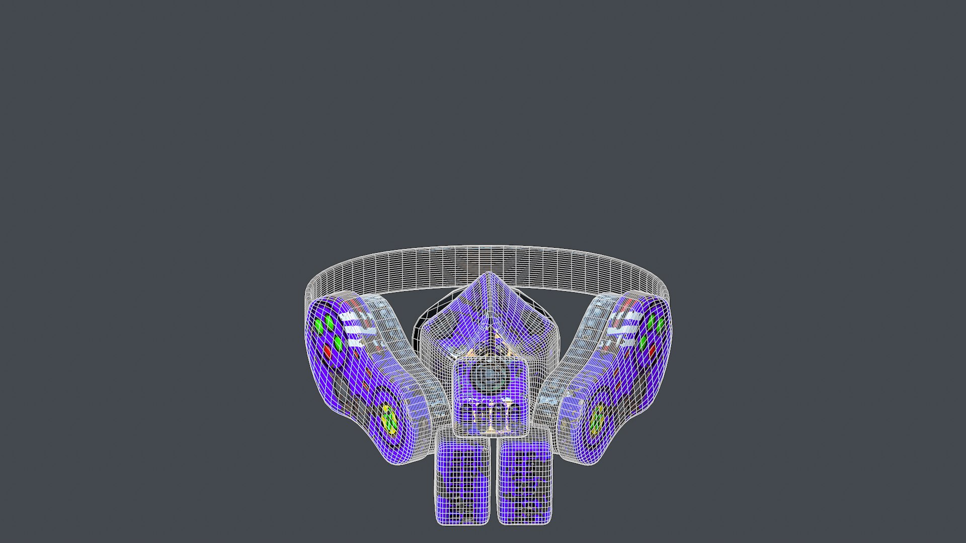 3D 3D Gas Mask Respirator Scifi Futuristic Model - TurboSquid 1932356