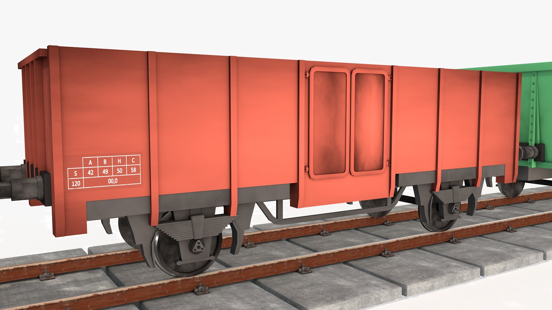 3D Model Freight Wagons - TurboSquid 2418135