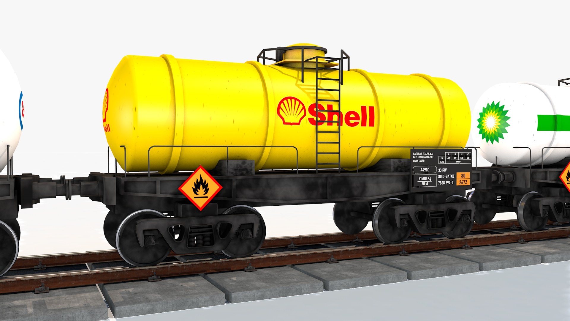 3D Model Freight Wagons - TurboSquid 2418135
