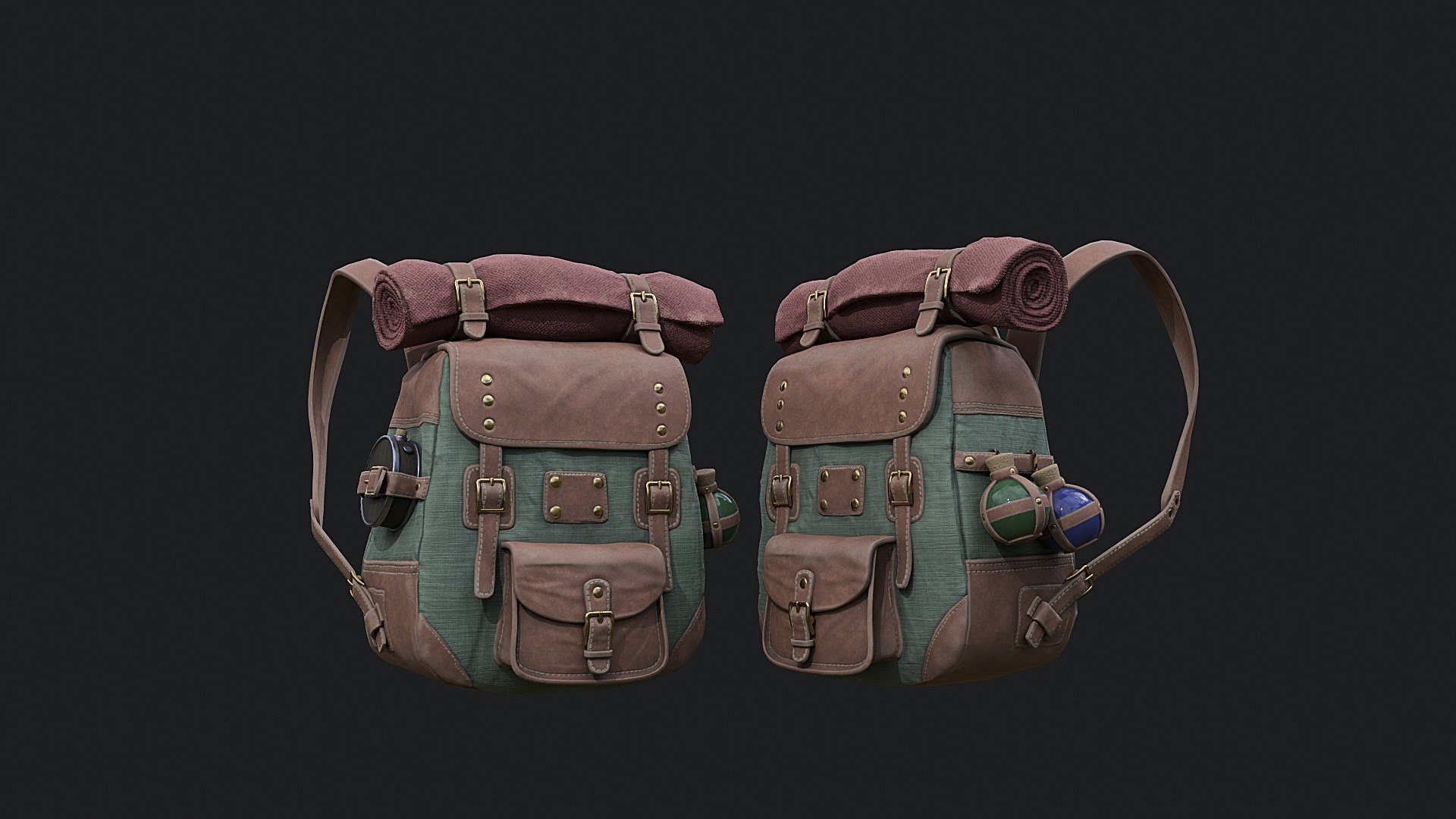 Camping Backpack - TurboSquid 2348633