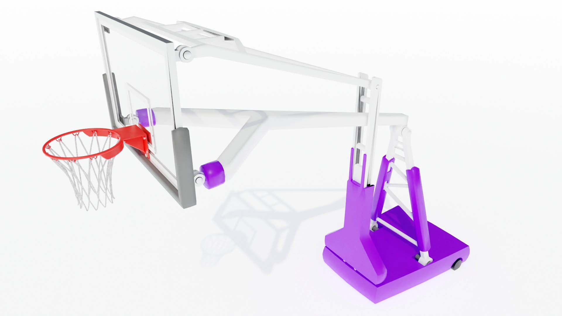 3d Model Institutional Style Basketball Standard