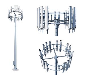 Telecommunication Tower 3D model - TurboSquid 1723137