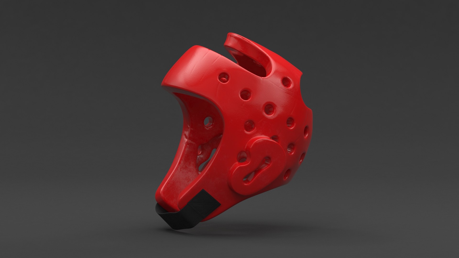 3D Karate Headgear Red Model - TurboSquid 2082874