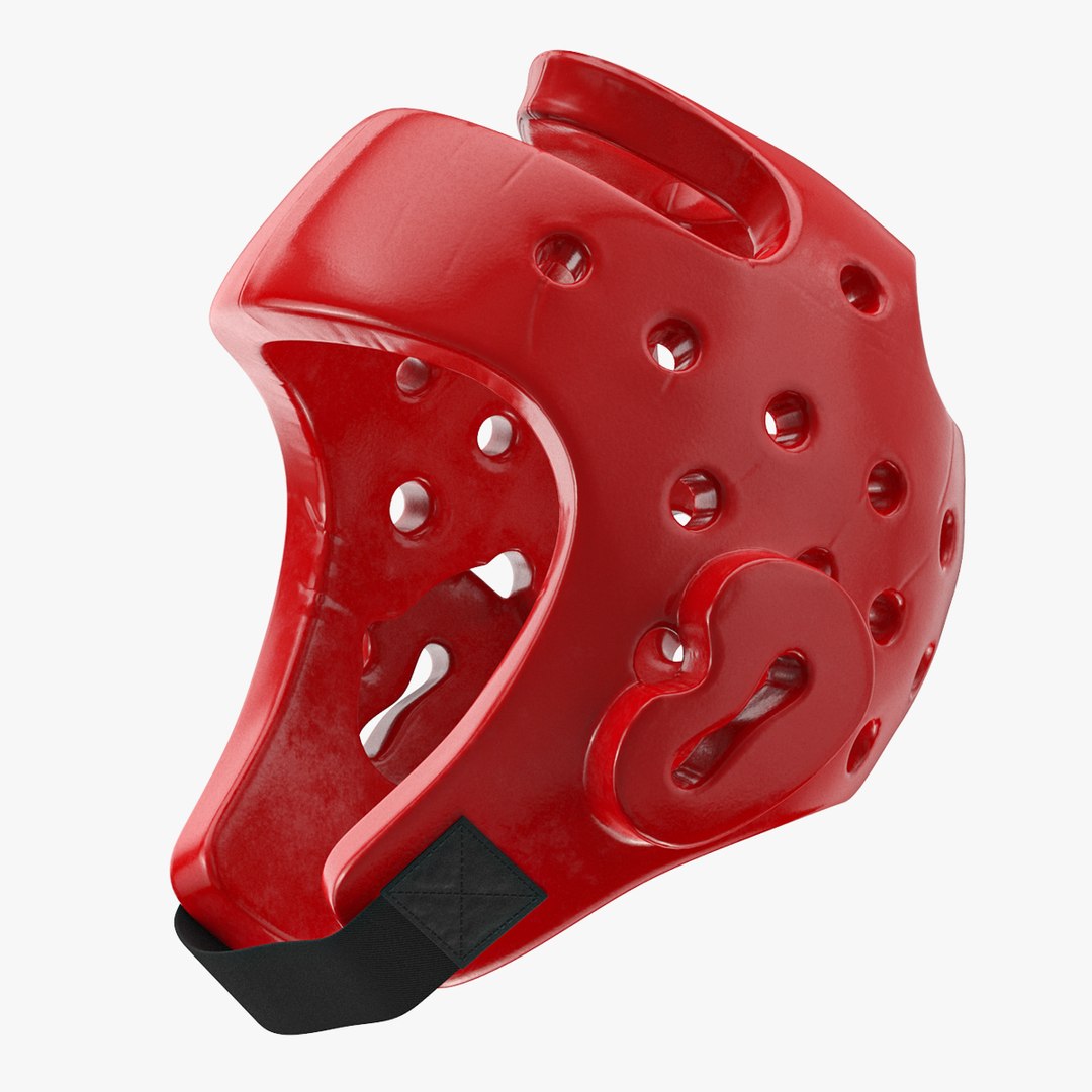 3D Karate Headgear Red model - TurboSquid 2082874