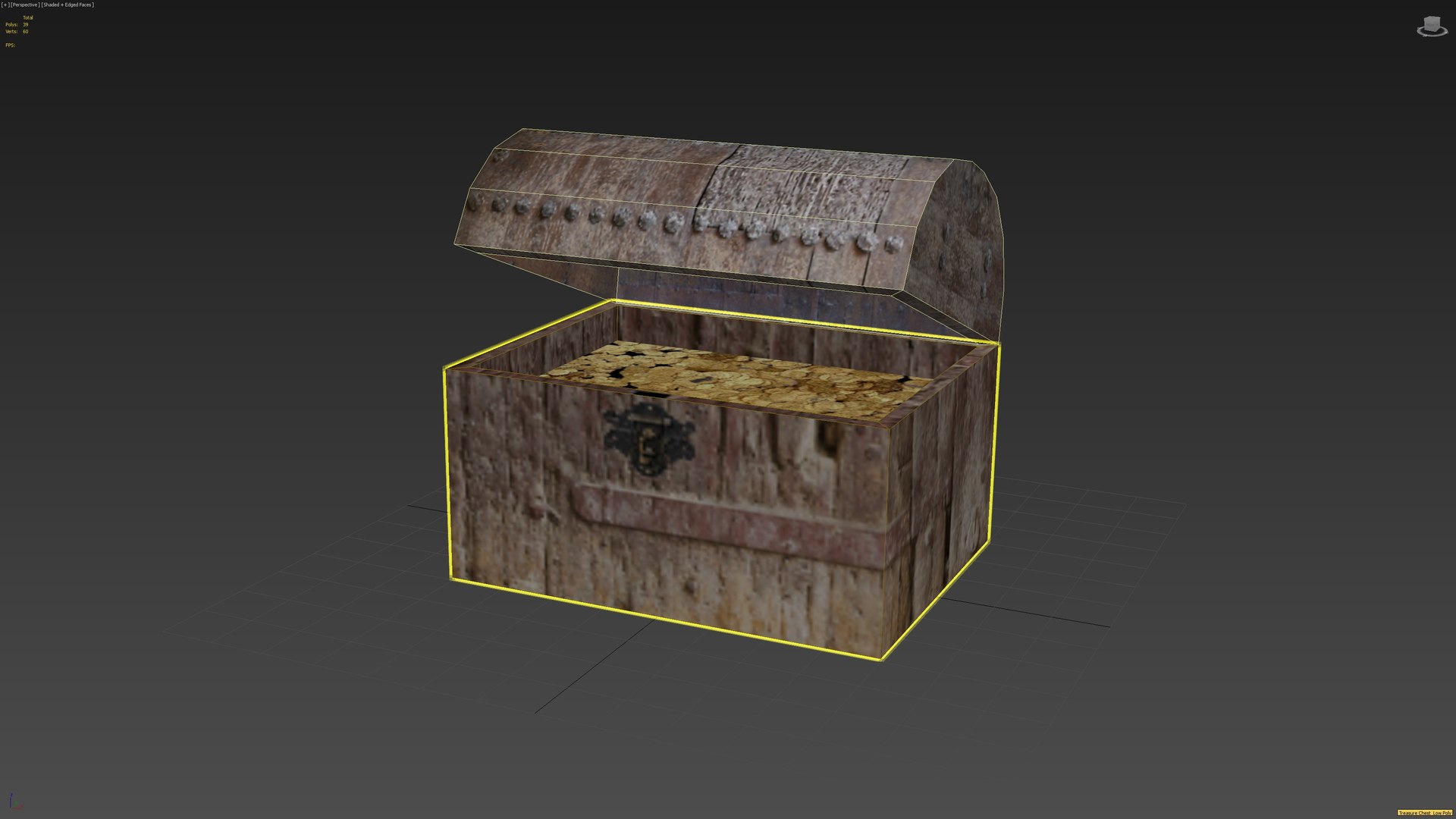 Treasure Chest Low Poly 3D Model - TurboSquid 2072113