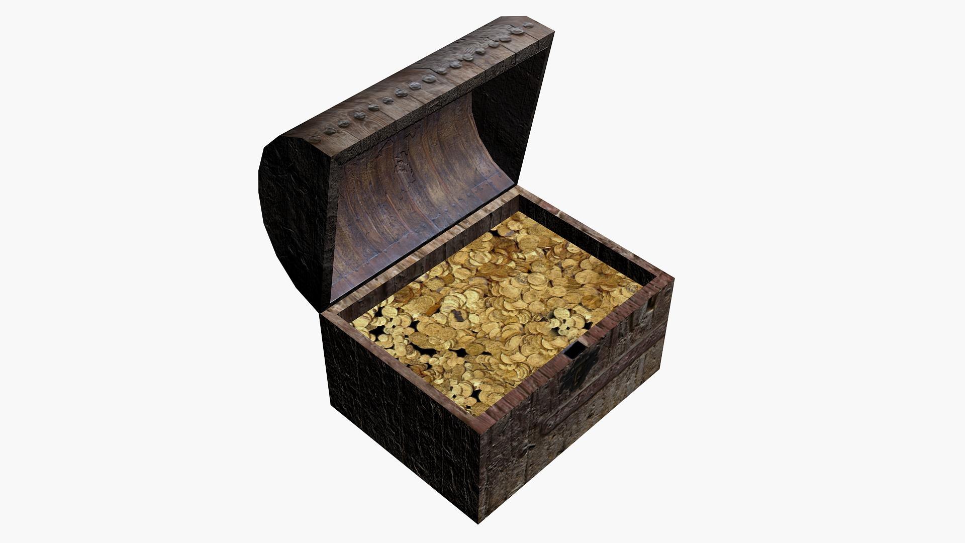 Treasure Chest Low Poly 3D Model - TurboSquid 2072113