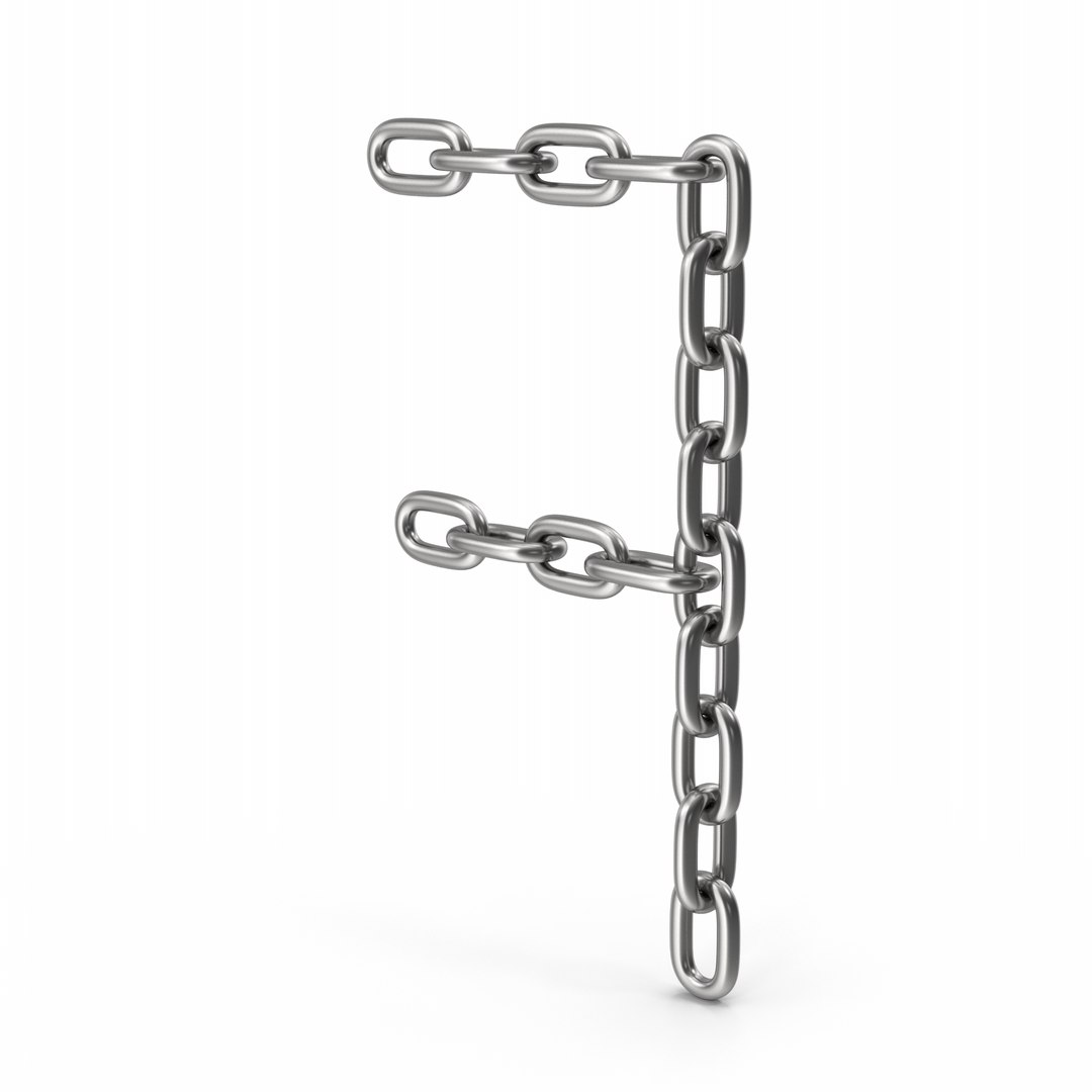 3D Chain Letter F Model - TurboSquid 2023077
