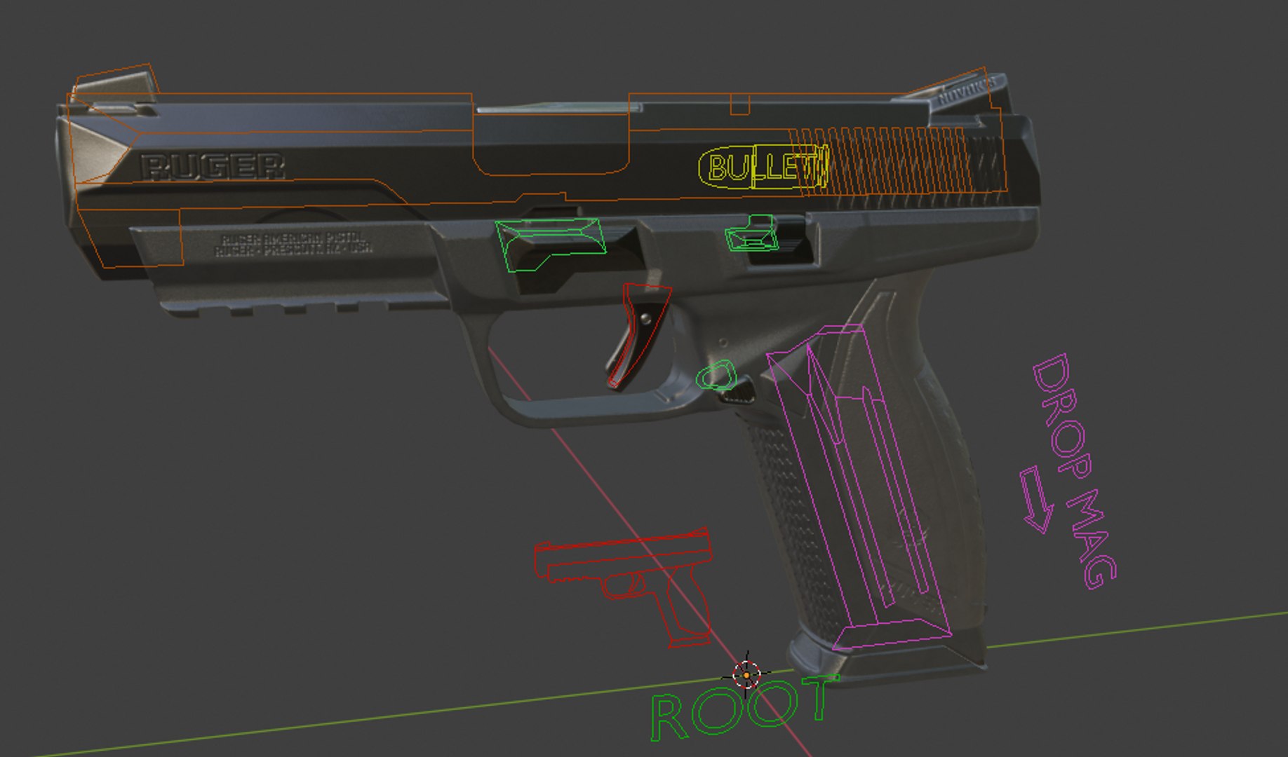 Gun Blender Pbr Model - TurboSquid 1596744