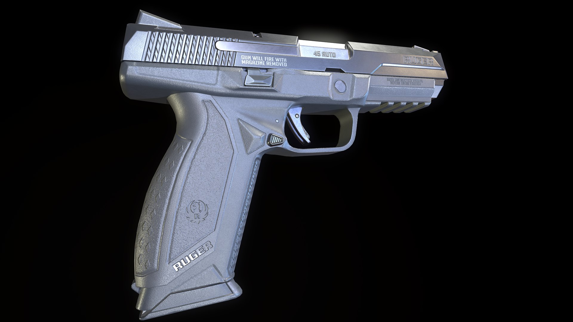 Gun Blender Pbr Model - TurboSquid 1596744